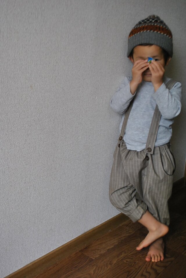 ぷっくりパンツ90〜100（ネオンオレンジ×水玉） | iichi 日々の暮らしを心地よくするハンドメイドやアンティークのマーケットプレイス