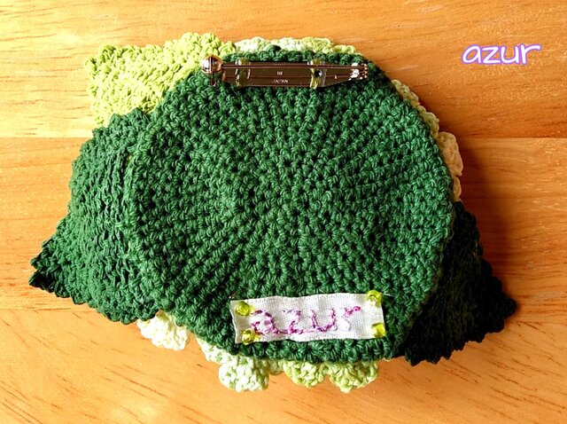 額紫陽花のコサージュ イエローグリーン | iichi 日々の暮らしを心地よくするハンドメイドやアンティークのマーケットプレイス