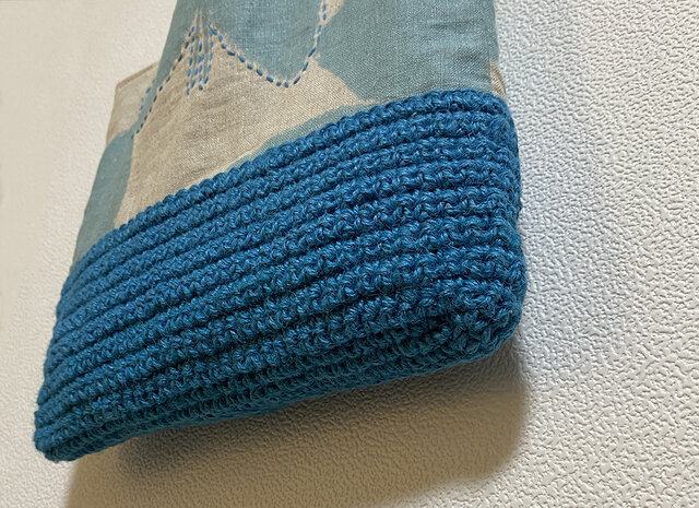 夏セール☆ミナペルホネンのモチーフ「slow dance」＋麻編みかばん | iichi 日々の暮らしを心地よくするハンドメイドやアンティークのマーケットプレイス