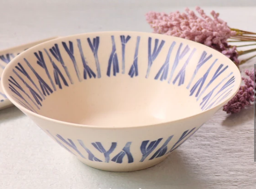 【大特価】【新品】 染付葱柄ラーメン鉢10点セット サイズ：直径：約20.5cm 高さ：約7.5cm | iichi 日々の暮らしを心地よくするハンドメイドやアンティークのマーケットプレイス