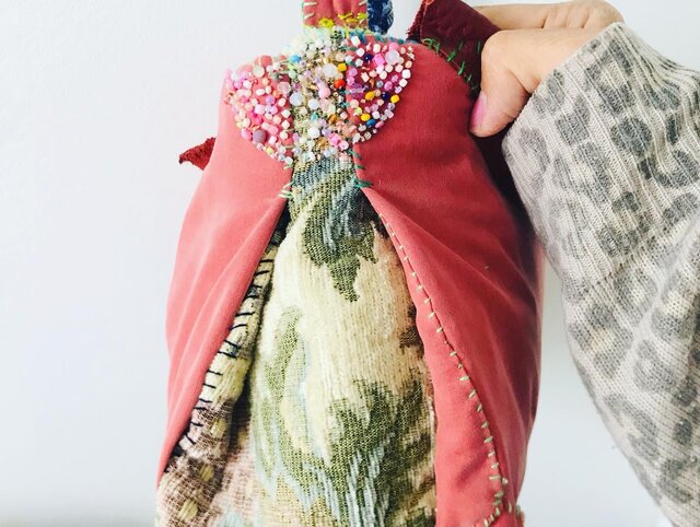 Bag 手縫いのバッグ 布製 スローファッション ハンドメイド 2018 | iichi 日々の暮らしを心地よくするハンドメイドやアンティークのマーケットプレイス