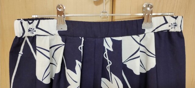 浴衣リメイク フレアスカート 朝顔 A | iichi 日々の暮らしを心地よくするハンドメイドやアンティークのマーケットプレイス