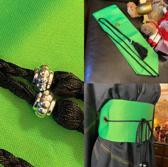 和洋折衷 着物 リメイク ワンピース ドレス 帯サッシュベルト レトロ 古着 和 モダン ハンドメイド KW-413 | iichi 日々の暮らしを心地よくするハンドメイドやアンティークの ...