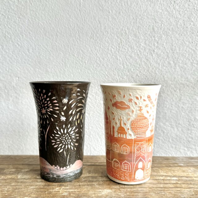 Large kakiotoshi cup ー タージマハル | iichi 日々の暮らしを心地よくするハンドメイドやアンティークのマーケットプレイス