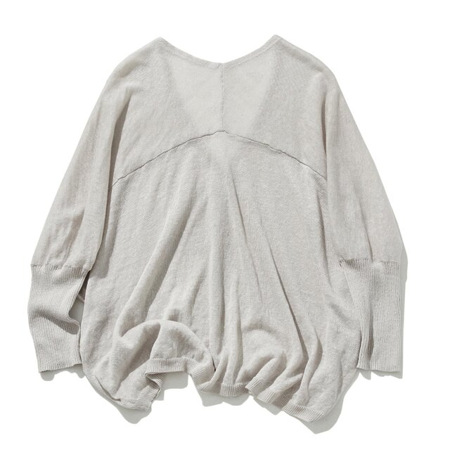 暑い季節も涼しげに！九分袖リネンカーディガン UVカット 日焼け止め ライトグレー 240701-2 | iichi 日々の暮らしを心地よくするハンドメイドやアンティークのマーケットプレイス