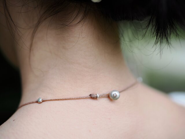 -Burma jade- code choker | iichi 日々の暮らしを心地よくするハンドメイドやアンティークのマーケットプレイス