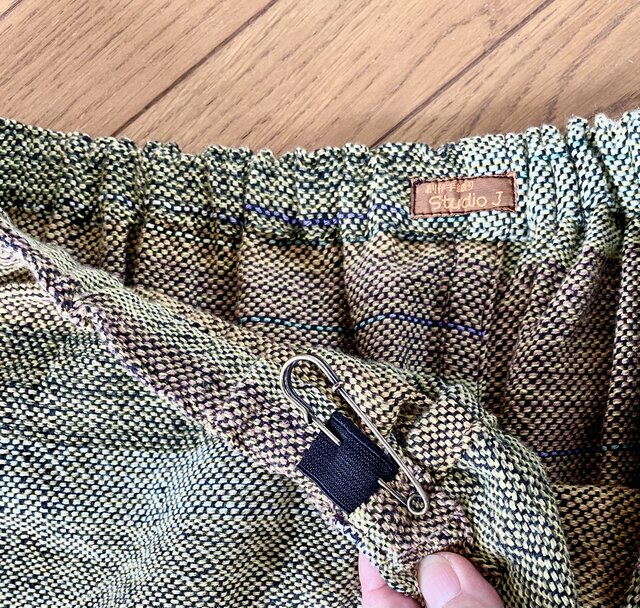 モンペスタイルのゆったりパンツ（黄茶色） | iichi 日々の暮らしを心地よくするハンドメイドやアンティークのマーケットプレイス