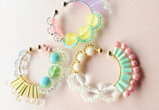 ＜Rollo～イロヅクビジュー～＞イヤーカフ『 ハミングバード/hummingbird 』 | iichi 日々の暮らしを心地よくするハンドメイドやアンティークのマーケットプレイス