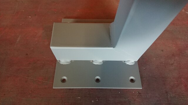 マットグレーでアイアンな極太鉄脚♪ 50×150×650mm 己型 4脚ver. | iichi 日々の暮らしを心地よくするハンドメイドやアンティークのマーケットプレイス