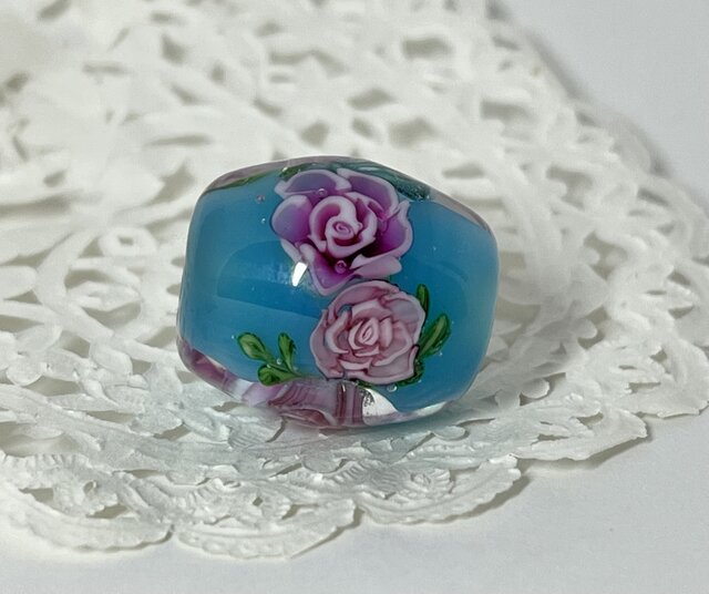 薔薇（ブルー）142 | iichi 日々の暮らしを心地よくするハンドメイドやアンティークのマーケットプレイス