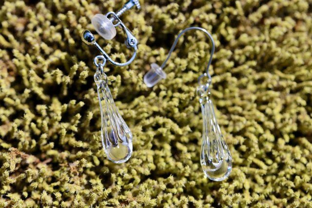 ｲﾔﾘﾝｸﾞ ICE DROP（両耳）【ｻｰｼﾞｶﾙｽﾃﾝﾚｽ】 | iichi 日々の暮らしを心地よくするハンドメイドやアンティークのマーケットプレイス