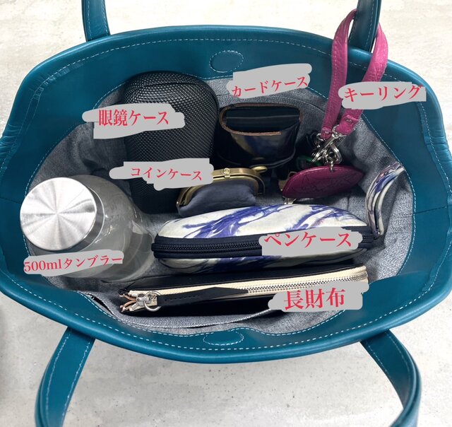 新作トートS#⁂特別価格品＃ESTRELA-ターコイズブルー | iichi 日々の暮らしを心地よくするハンドメイドやアンティークのマーケットプレイス