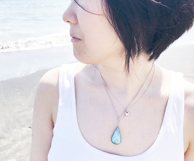 ペンダントトップ 碧い魂〈The Blue Soul〉★ネイチャーシリーズ | iichi 日々の暮らしを心地よくするハンドメイドやアンティークのマーケットプレイス