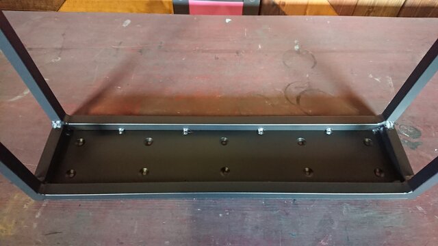 マットブラックでアイアンな角鉄鉄脚♪ 100×400×650mm 日型 2脚ver. ダイニングテーブル | iichi 日々の暮らしを心地よくするハンドメイドやアンティークのマーケットプレイス