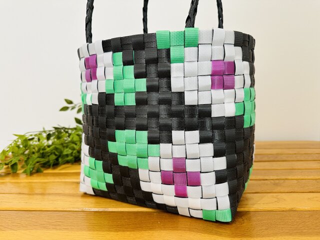 ハイビスカス ホヌ ハワイアン★プラカゴ★温泉・スパ・プール・海・スパバッグ 温泉バッグ プラバッグ エコバッグ PPバンド | iichi 日々の暮らしを心地よくするハンドメイドや ...