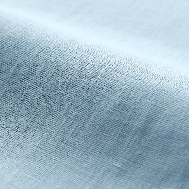 リネンラウンドネック サックワンピース 大人のゆったりワンピ （ライトブルー）OP19 | iichi 日々の暮らしを心地よくするハンドメイドやアンティークのマーケットプレイス