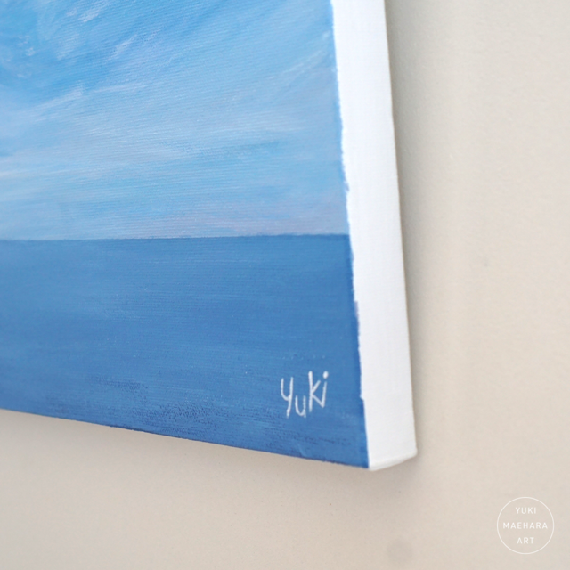 絵画 インテリア アート 青空 海 癒し 風景 | iichi 日々の暮らしを心地よくするハンドメイドやアンティークのマーケットプレイス