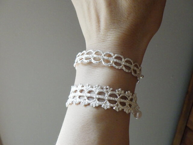 SVのレースのバングル（細） | iichi 日々の暮らしを心地よくするハンドメイドやアンティークのマーケットプレイス