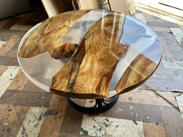 LA FUSION 新ブランド レジンテーブル ソファーテーブル 天然木 大特価 mushroom オーダー可 | iichi 日々の暮らしを心地よくするハンドメイドやアンティークのマーケットプレイス