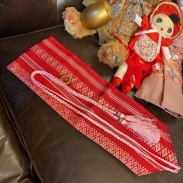 和洋折衷 浴衣 リメイク ワンピース ドレス 帯サッシュベルト かわいい牡丹と撫子のお花 W-475 | iichi 日々の暮らしを心地よくするハンドメイドやアンティークのマーケットプレイス