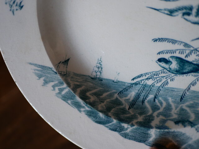 ツバメ アンティークプレート フランスアンティーク つばめ no.1 | iichi 日々の暮らしを心地よくするハンドメイドやアンティークのマーケットプレイス