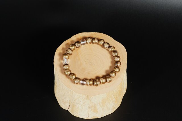 Makie Bracelet Shiro- Brass 013 | iichi 日々の暮らしを心地よくするハンドメイドやアンティークのマーケットプレイス