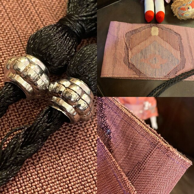 和洋折衷 単衣着物 リメイク ワンピース ドレス 洗える 化繊 名古屋帯サッシュベルト レトロ 古着 和 KW-443 | iichi 日々の暮らしを心地よくするハンドメイドやアンティークの ...