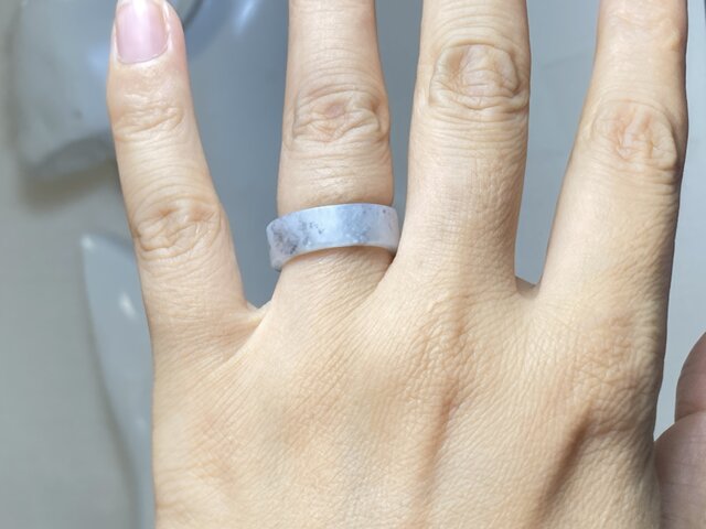 L7-119 美品 10.0号 ミャンマー産天然 A貨 本翡翠 くりぬき リング | iichi 日々の暮らしを心地よくするハンドメイドやアンティークのマーケットプレイス