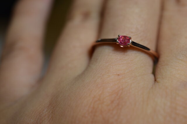 SR7-2 非加熱 宝石質 高貴な優しい木槿花色 天然 スピネル リング | iichi 日々の暮らしを心地よくするハンドメイドやアンティークのマーケットプレイス