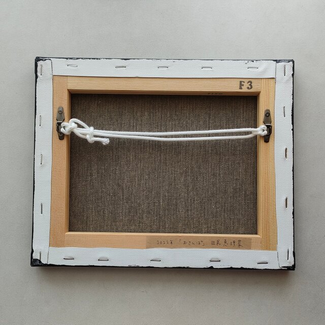 原画「おさんぽ」キャンバス F3号 | iichi 日々の暮らしを心地よくするハンドメイドやアンティークのマーケットプレイス