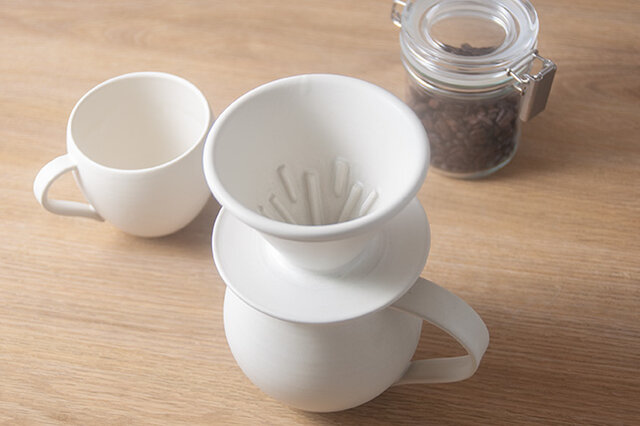 Coffee dripper B・White mat | iichi 日々の暮らしを心地よくするハンドメイドやアンティークのマーケットプレイス
