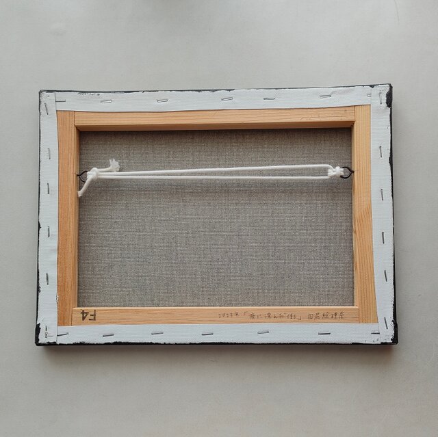 原画「夜に沈んだ街」キャンバス F4 | iichi 日々の暮らしを心地よくするハンドメイドやアンティークのマーケットプレイス