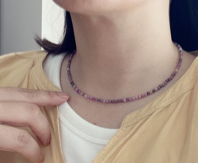 サファイアのネックレス | iichi 日々の暮らしを心地よくするハンドメイドやアンティークのマーケットプレイス