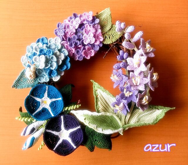 リース「夏の庭」 | iichi 日々の暮らしを心地よくするハンドメイドやアンティークのマーケットプレイス