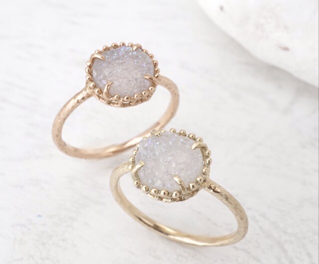 10Kドルジーアゲートリング | iichi 日々の暮らしを心地よくするハンドメイドやアンティークのマーケットプレイス