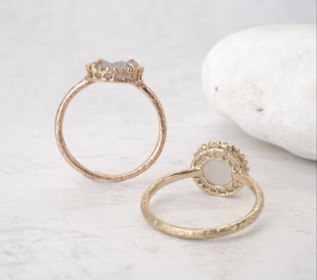 10Kドルジーアゲートリング | iichi 日々の暮らしを心地よくするハンドメイドやアンティークのマーケットプレイス