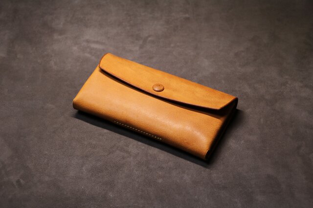 【ショート長財布】国産オイル キャメル EA-015 | iichi 日々の暮らしを心地よくするハンドメイドやアンティークのマーケットプレイス