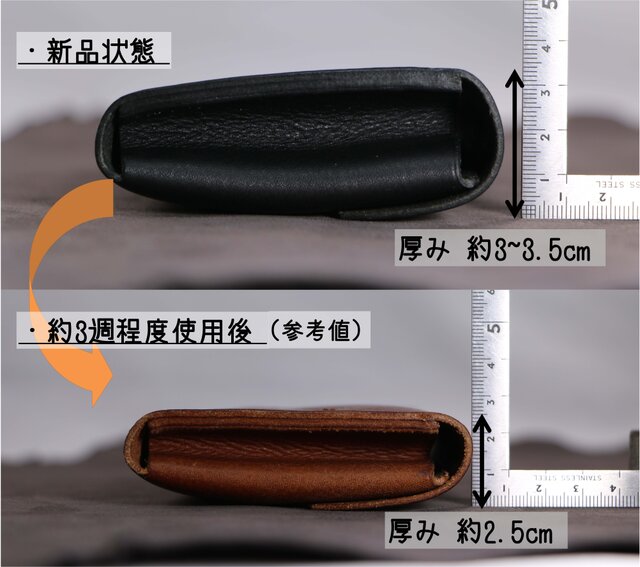 【ショート長財布】ネブラスカ ブラウン EA-015 | iichi 日々の暮らしを心地よくするハンドメイドやアンティークのマーケットプレイス