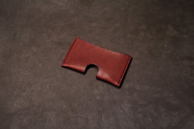 【シンプルカードケース】国産オイル ワイン EC-012 | iichi 日々の暮らしを心地よくするハンドメイドやアンティークのマーケットプレイス