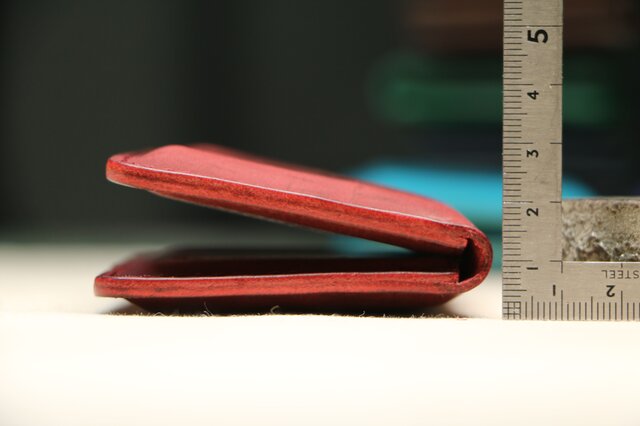 【薄マチ名刺入れ】ブッテーロ ブラック EC-002 | iichi 日々の暮らしを心地よくするハンドメイドやアンティークのマーケットプレイス