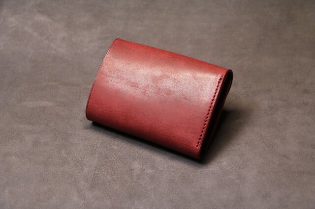 【コンパクトコインウォレット】国産オイル ワイン EB-006 | iichi 日々の暮らしを心地よくするハンドメイドやアンティークのマーケットプレイス