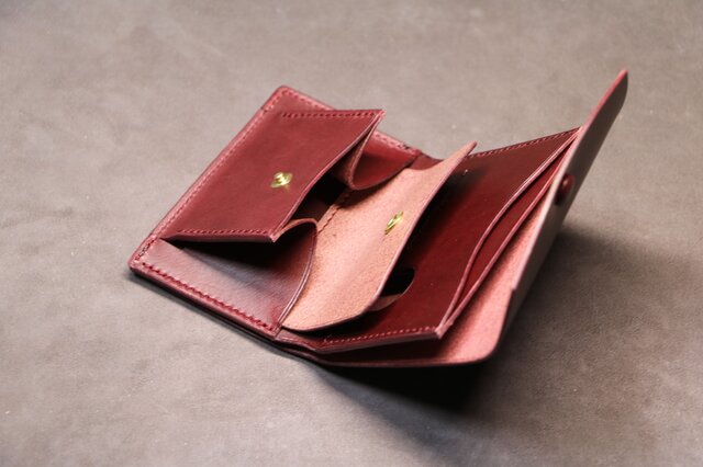 【コンパクトコインウォレット】ブッテーロ キャメル EB-006 | iichi 日々の暮らしを心地よくするハンドメイドやアンティークのマーケットプレイス