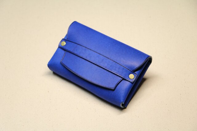 【ふんわり名刺入れ】国産オイル コバルト EC-006 | iichi 日々の暮らしを心地よくするハンドメイドやアンティークのマーケットプレイス