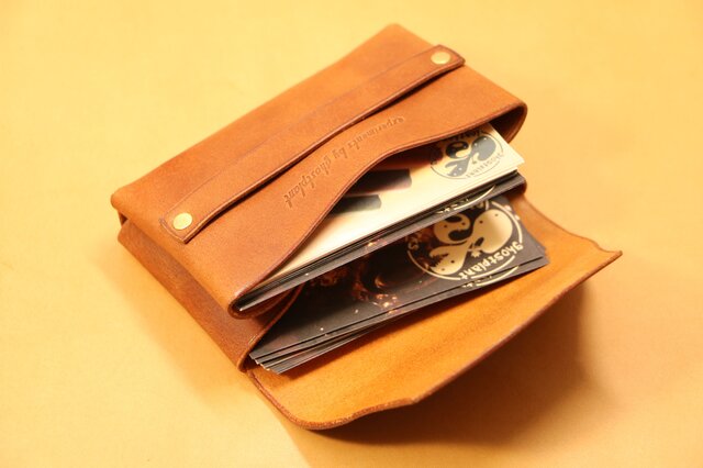 【ふんわり名刺入れ】国産オイル パープル EC-006 | iichi 日々の暮らしを心地よくするハンドメイドやアンティークのマーケットプレイス