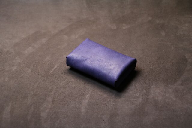 【ふんわり名刺入れ】国産オイル パープル EC-006 | iichi 日々の暮らしを心地よくするハンドメイドやアンティークのマーケットプレイス