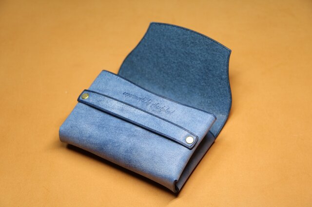 【ふんわり名刺入れ】アラスカレザー ピンク EC-006 | iichi 日々の暮らしを心地よくするハンドメイドやアンティークのマーケットプレイス