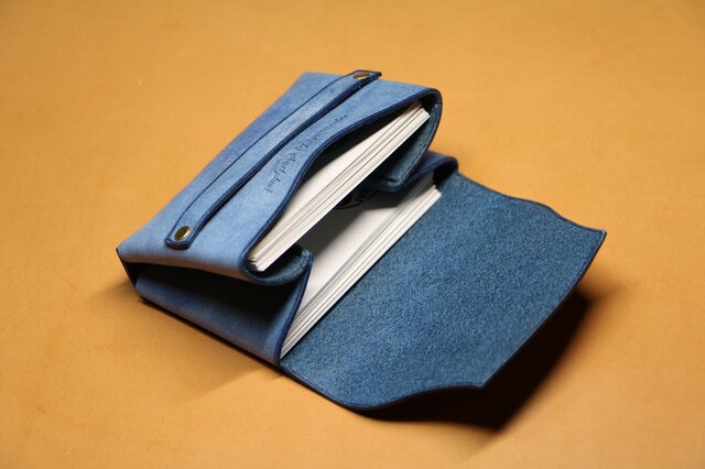 【ふんわり名刺入れ】アラスカレザー ピンク EC-006 | iichi 日々の暮らしを心地よくするハンドメイドやアンティークのマーケットプレイス