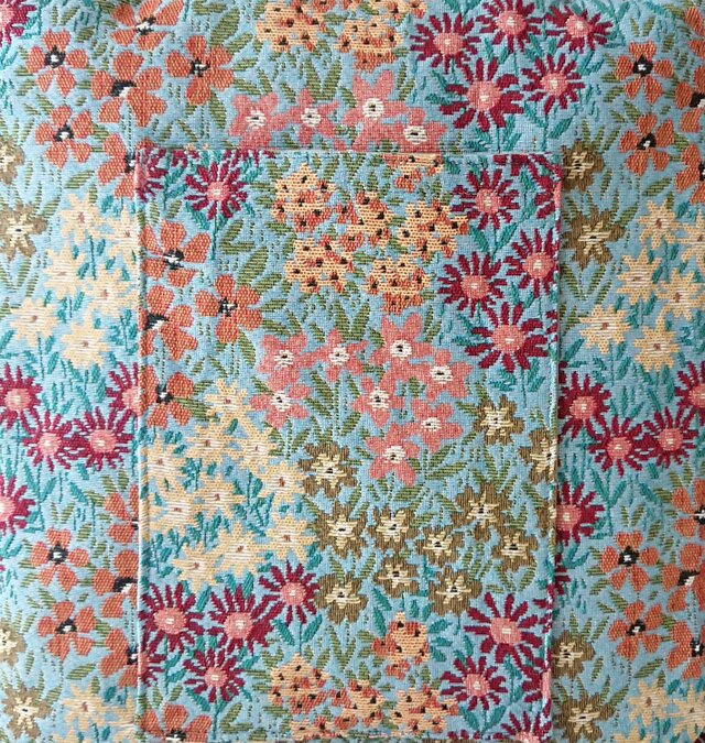 flower gobelin bag [blue&multi] | iichi 日々の暮らしを心地よくするハンドメイドやアンティークのマーケットプレイス