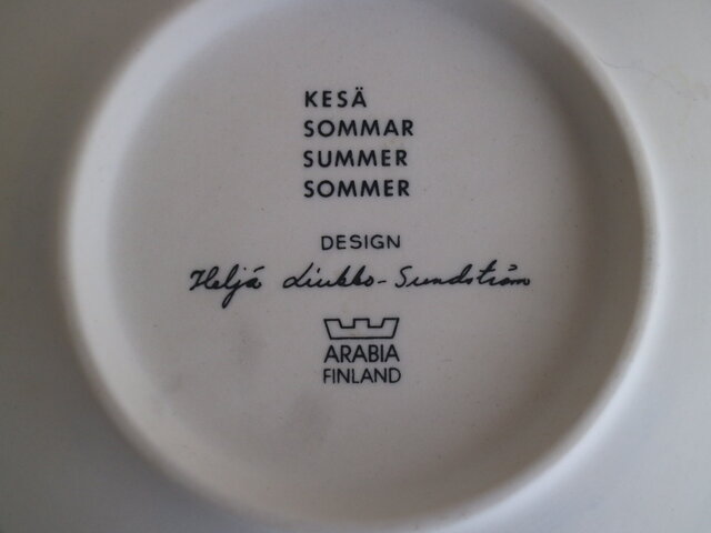 ARABIA / Helja ヘルヤ 小さな陶板/ KESÄ No.4882 | iichi 日々の暮らしを心地よくするハンドメイドやアンティークのマーケットプレイス