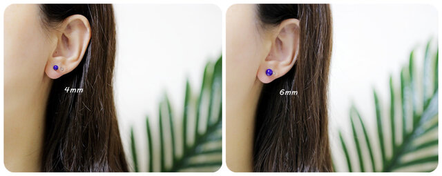 ラピスラズリの一粒スタッドピアス イヤリング 幸運成功運UP 12月誕生石 6mm 1ペア | iichi 日々の暮らしを心地よくするハンドメイドやアンティークのマーケットプレイス